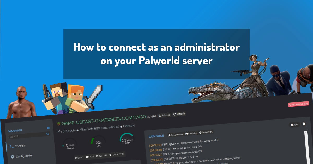 How to connect as an administrator on your Palworld server | Palworld Guides
