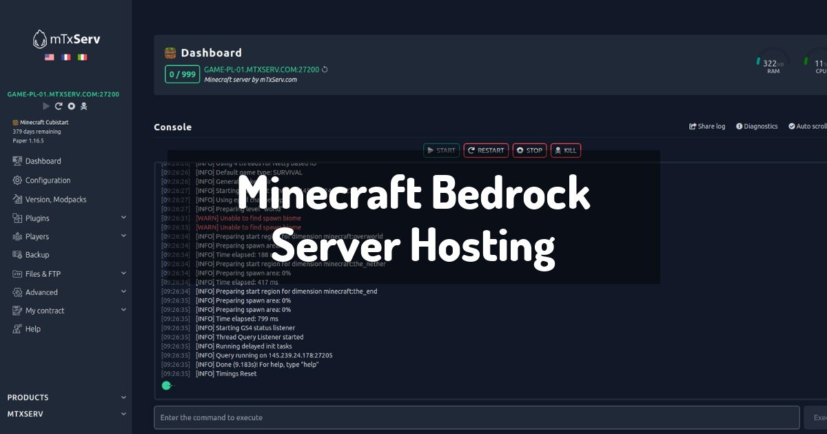 Minecraft Bedrock Server Hosting (Minecraft for Windows)