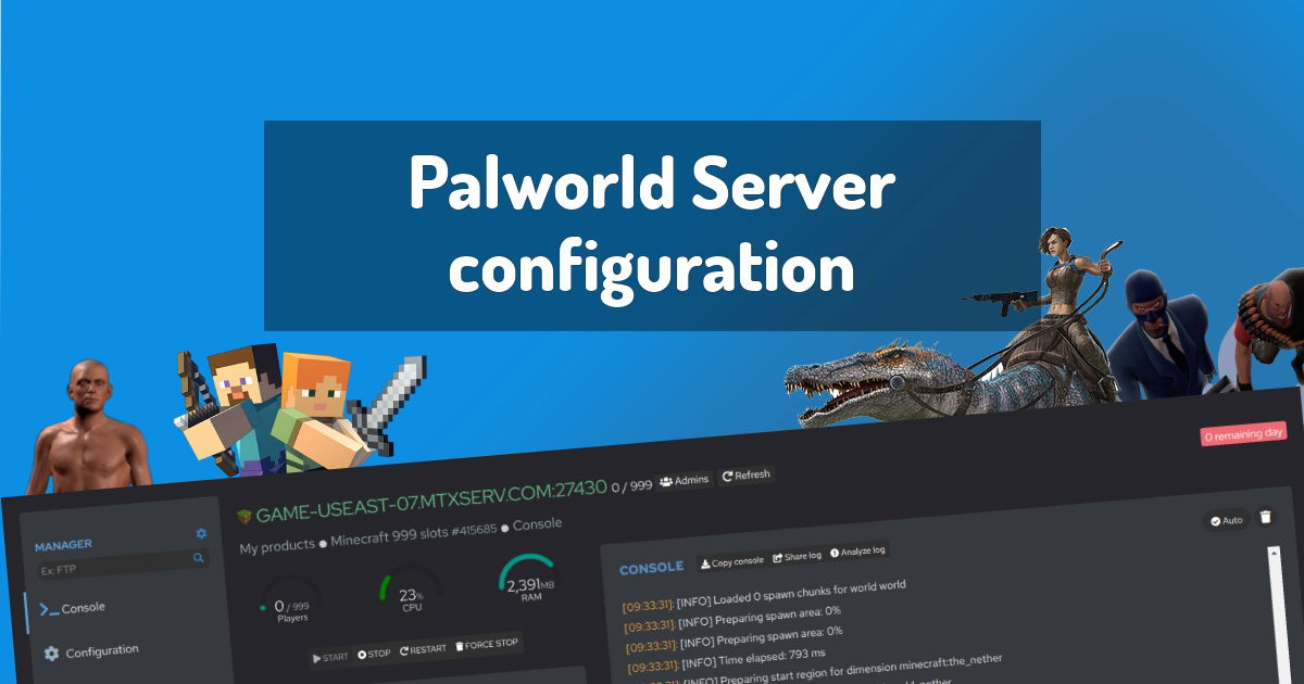 Palworld Server configuration | Palworld Guides